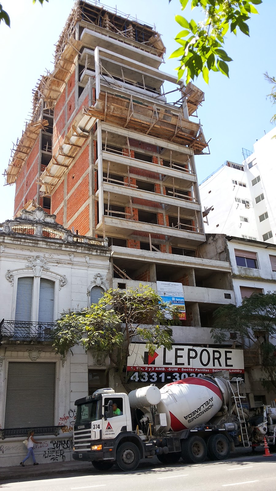 Edificio Independencia 1375: La obra