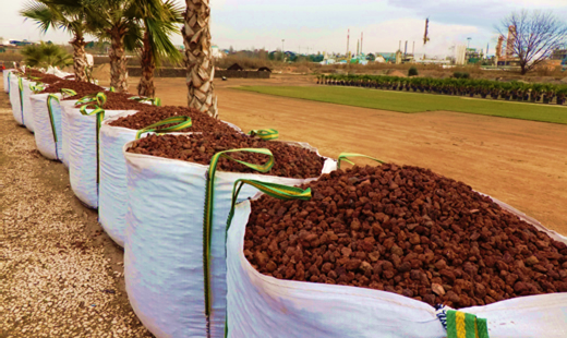 Arena, grava y piedra volcánica de colores Lava Roca: Piedra Volcánica ...