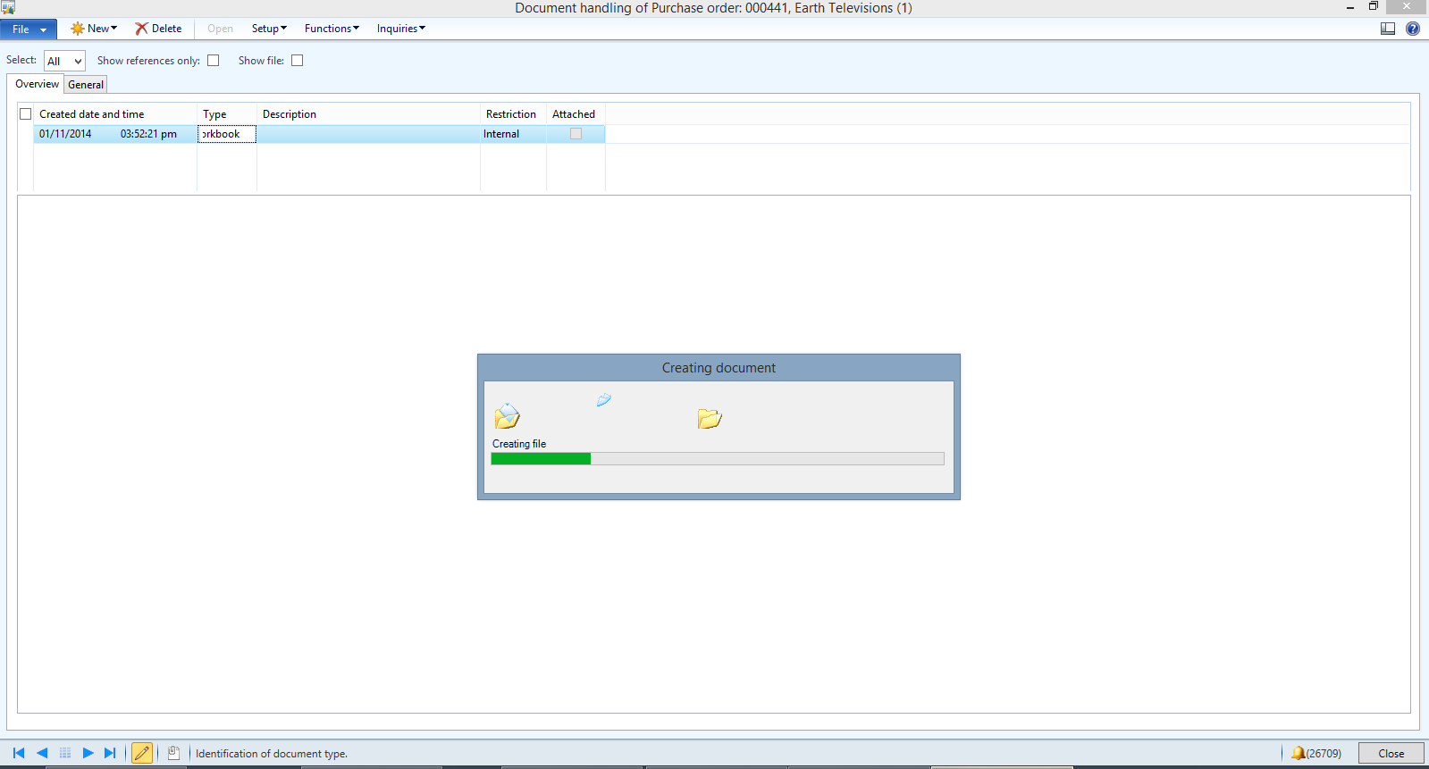 Export Purchase Order Data To Ms Excel Template With Dynamics Ax 2012 Document Management 3629