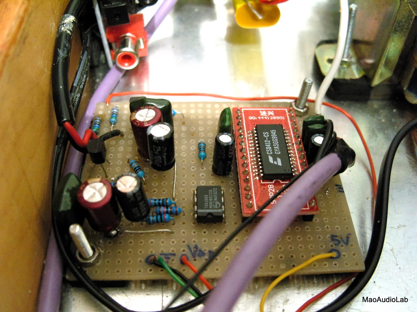 Mao Audiophile Modifications: MaoDAC1 "Non-Over-Sampling" TDA1543 DAC ...