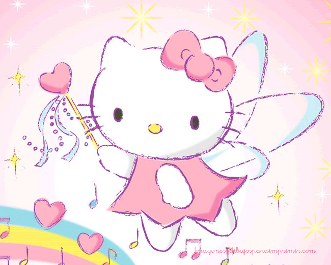 Hello kitty hada para imprimir | Imagenes y dibujos para imprimir