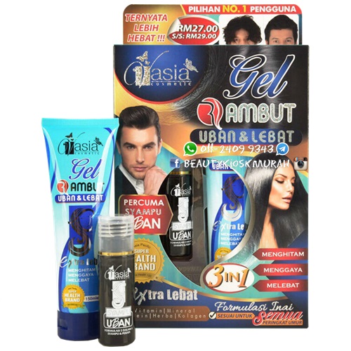GEL RAMBUT UBAN & LEBAT V'ASIA | BEAUTY KIOSK