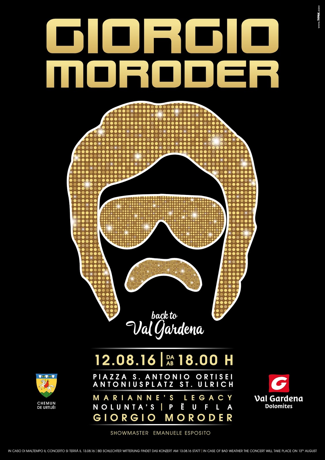 DOLOMITES Val Gardena: Giorgio Moroder “back to Val Gardena”