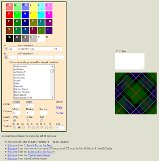 Web Design Experiments: Tartan Pattern Online Generators