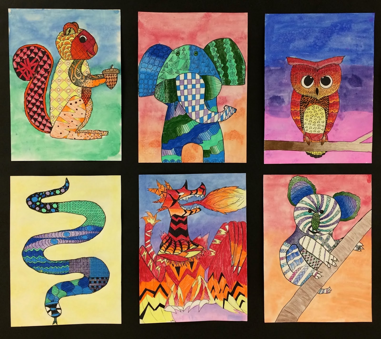Sixth Grade Art with Mrs. Baxter: Second Semester: Drawing and Line