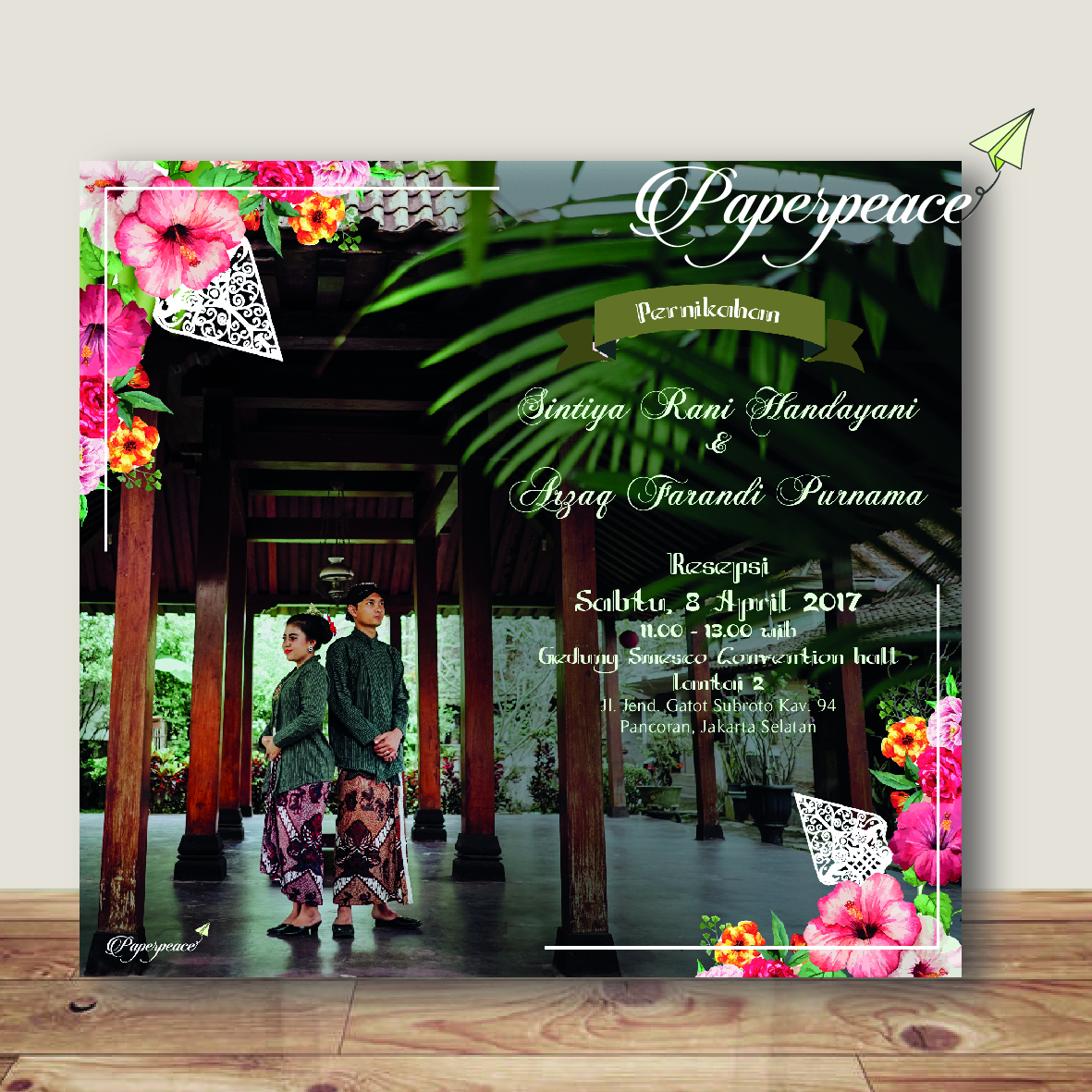 paperpeace: E invitation wtih pre wedding for ms.Sintiya's Wedding