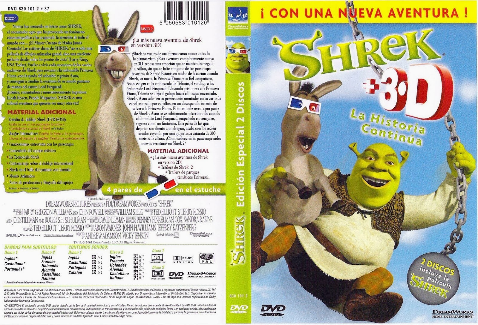 EL DESCUBRIMIENTO DE LAS PELICULAS AJENAS A DISNEY: Shrek 3D, El ...