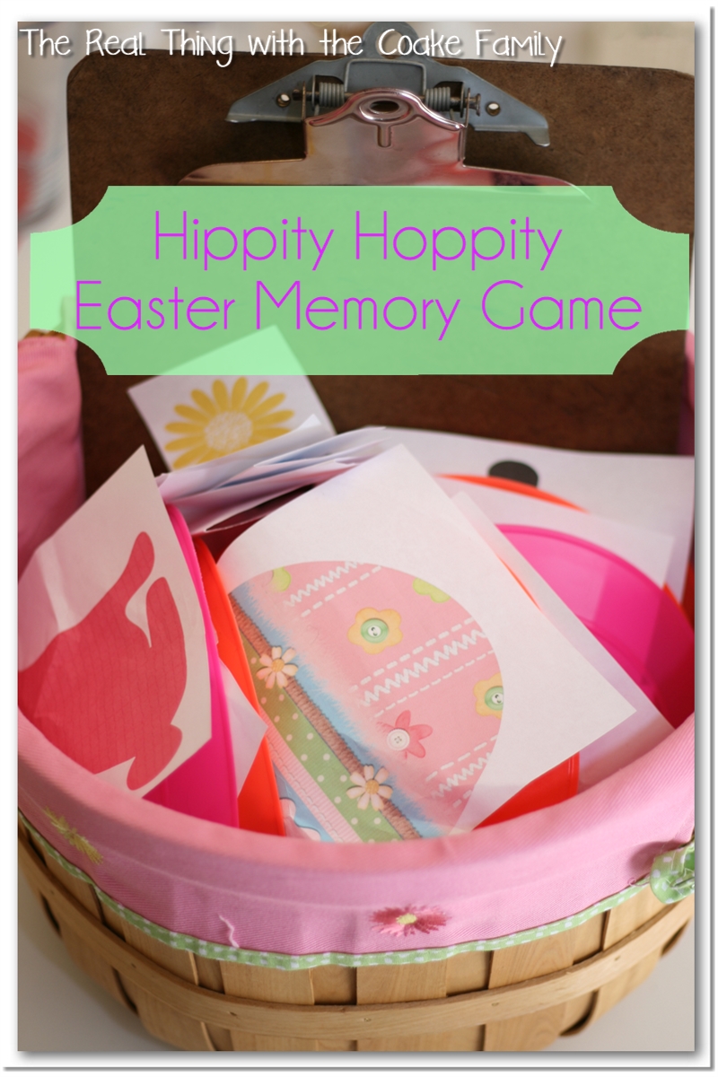 Activities for the Family ~ Hippity Hoppity Easter Memory Game