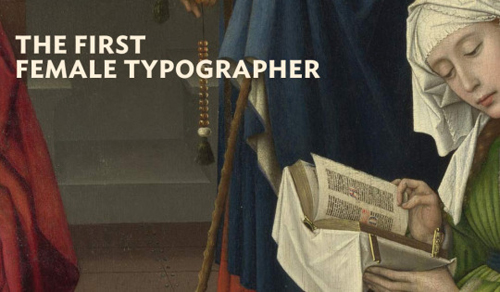 typBLographie: THE FIRST FEMALE TYPOGRAPHER | Anna Rügerin