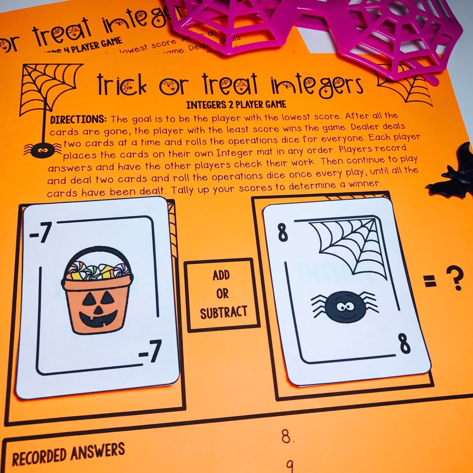 Kelly McCown: Halloween Middle School Math Activities & Games