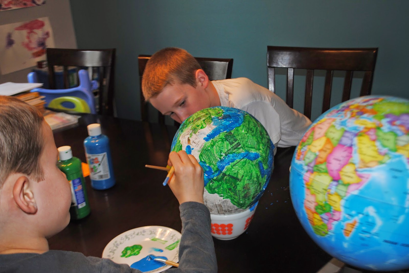 The Riley Bunch: Paper Mache Earth