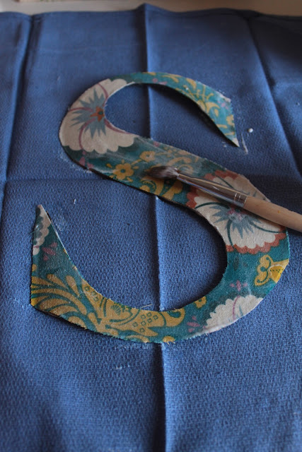 Sew Much Sunshine [to the square inch]: Tutorial: Fabric Covered Letters