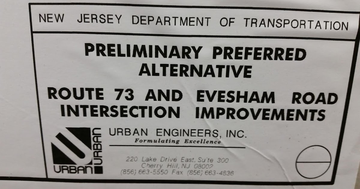 Route 73 - Department of Transportation Preliminary Alternative to Ease ...
