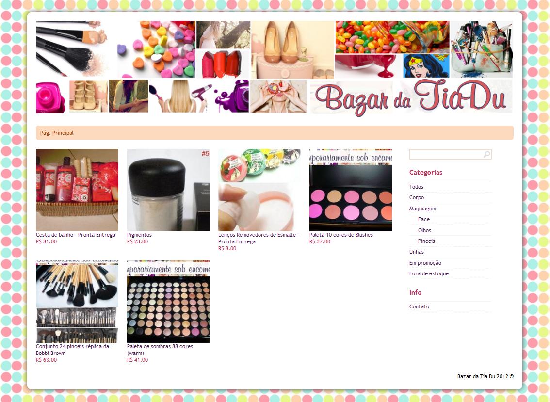 Danuta Raposo Nunes: Layout Loja Bazar da tia Du