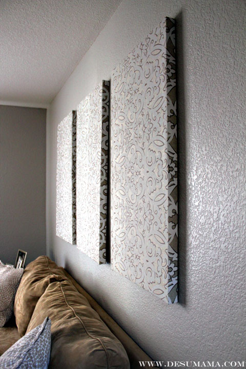 DIY Fabric Wall Panels - De Su Mama