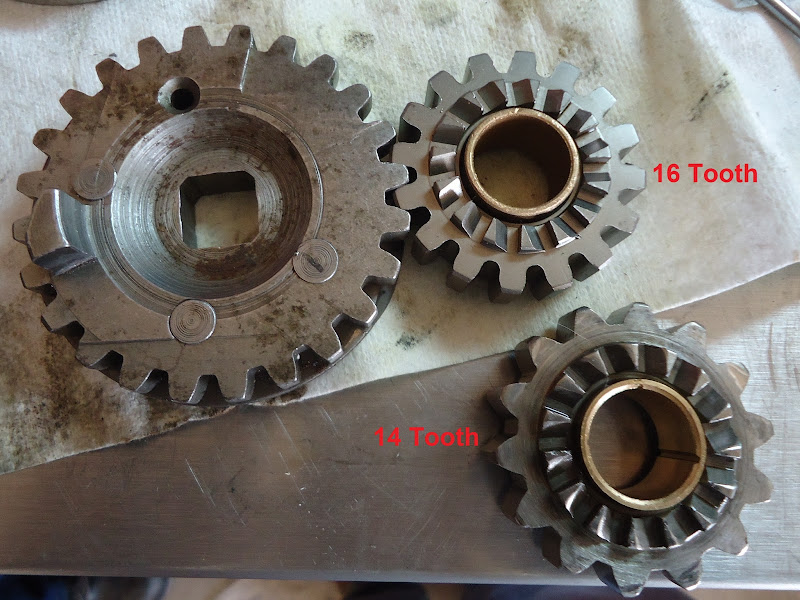 14 tooth vs 16 tooth kickstart gear - Shovelhead Forum