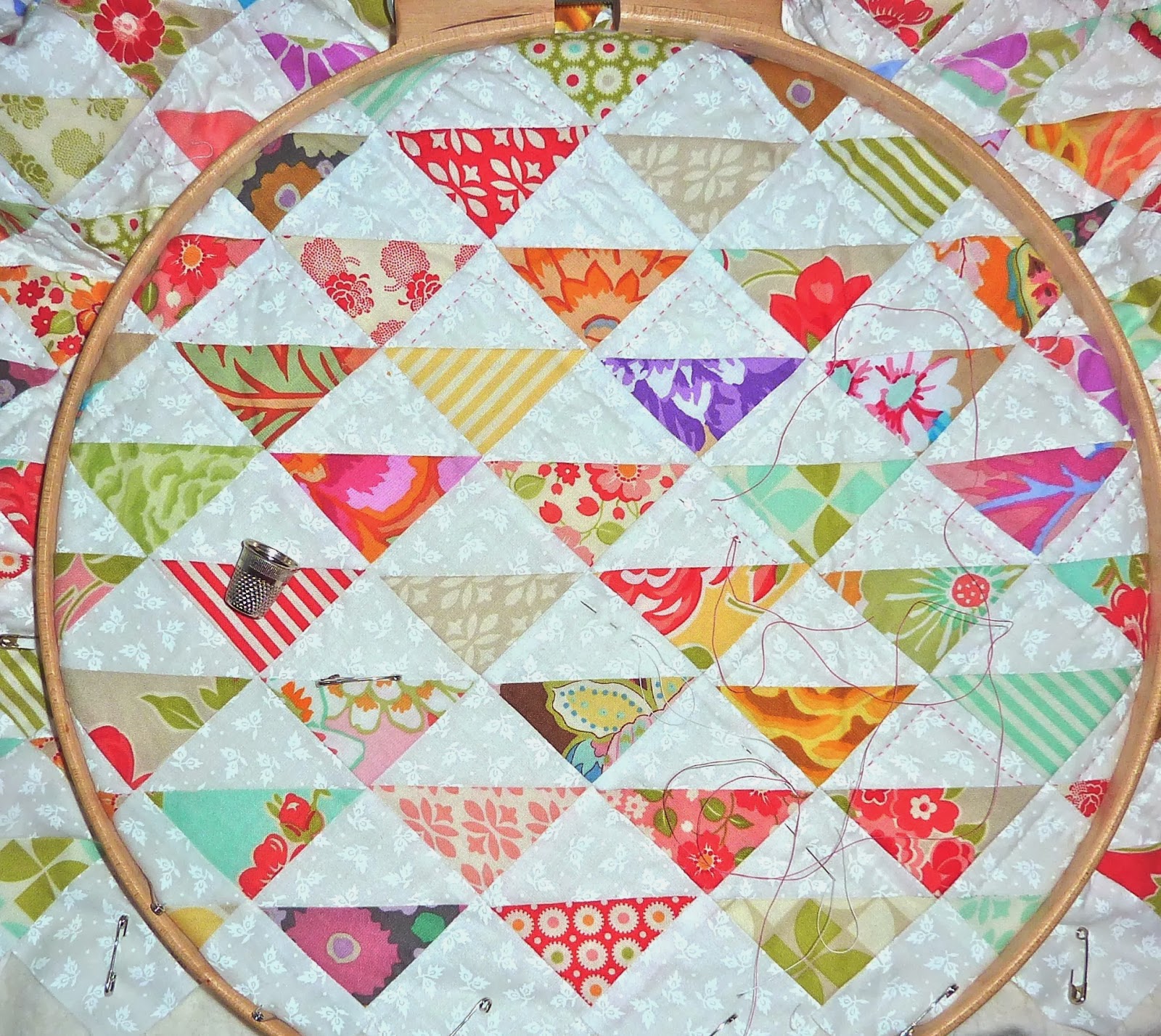 Kathy's Quilts: Slow Stitching Sunday - Hand Quilting