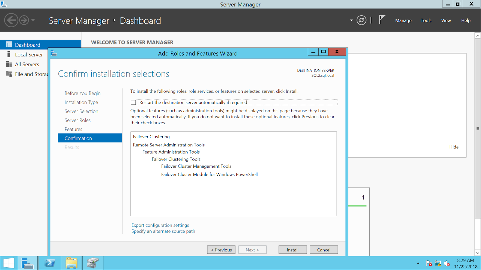 SQL Database server builds: SQL SERVER 2 PART 1