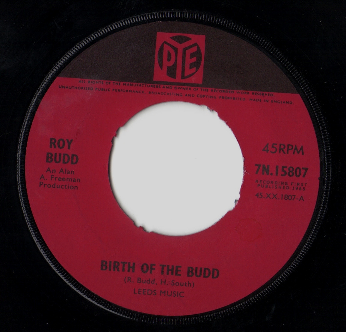 Anorak Thing: The Birth of Budd (Roy that is...)