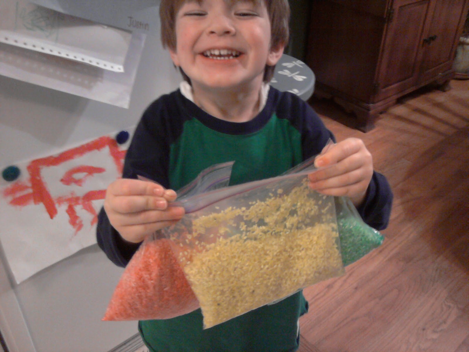 Homemade Colored Rice ~ A Tutorial