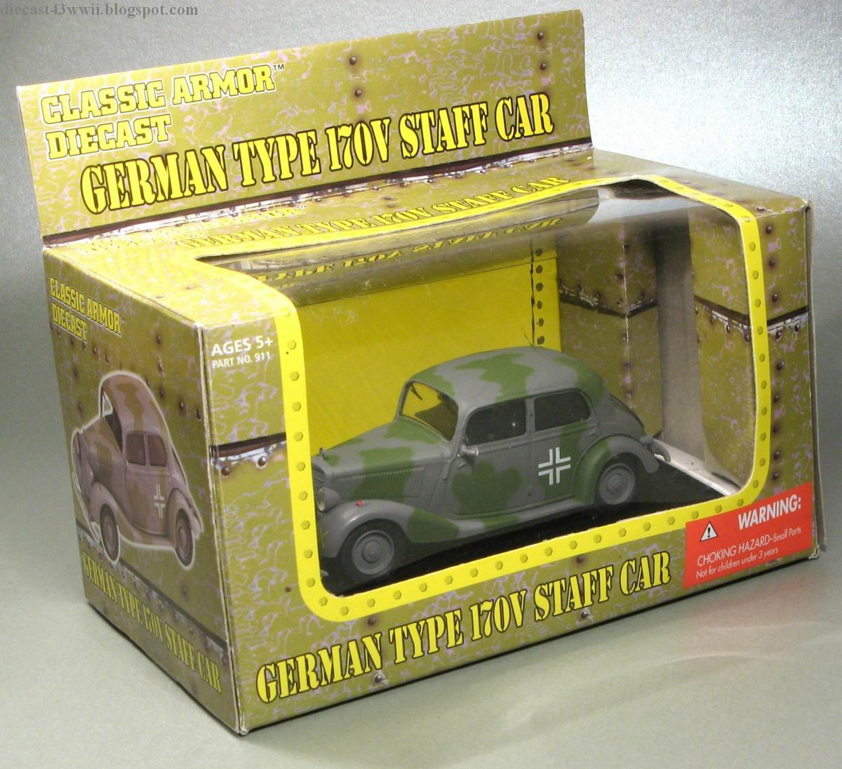 Military scale models: Mersedes 170V. De Agostini & Classic Armor Diecast