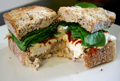 Making Home Homemade: Mile-High Chicken and Sun-Dried Tomato Sandwich