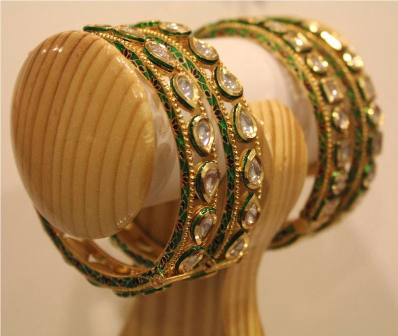 Kundan Bangles | Latest Gold Jewellery Designs