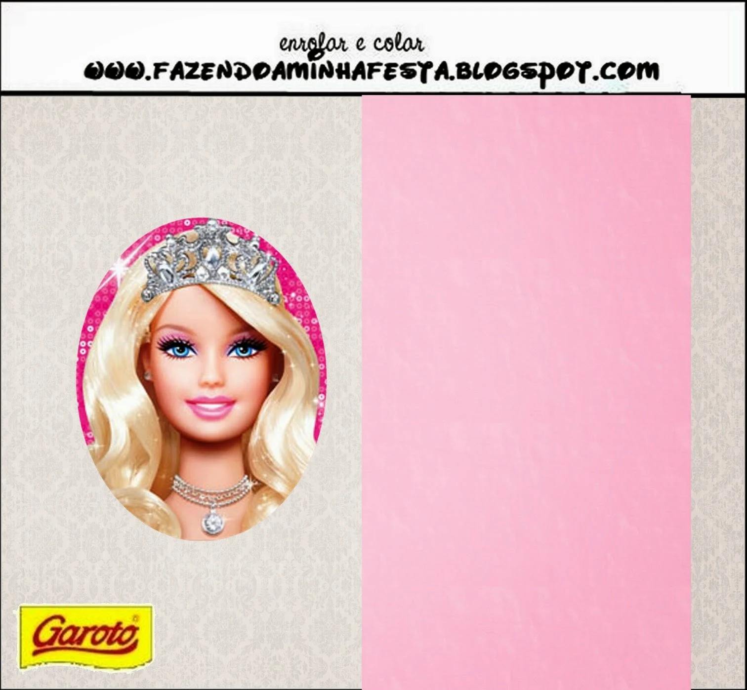 Barbie Life Style: Free Printable Candy Bar Labels. - Oh My Fiesta! in ...