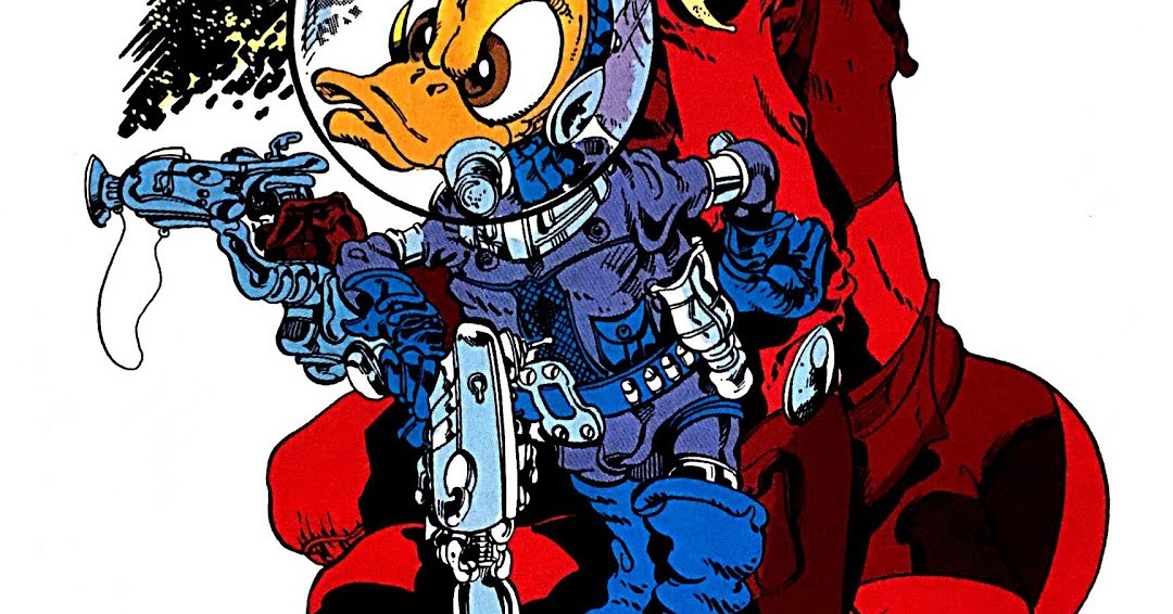Howard the Duck in space by Butch Guice