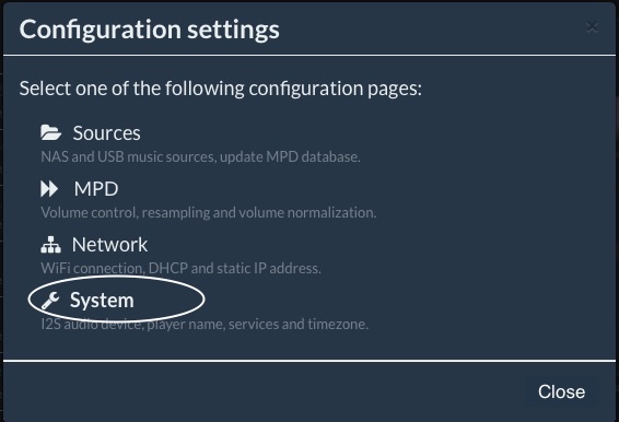 "Raspberry Pi 3" に "MoOde audio player Relese 2.7" をインストール