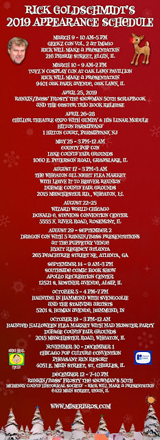 Rankin/Bass-historian: Busy! Busy! Busy! 2019 Appearance schedule so ...