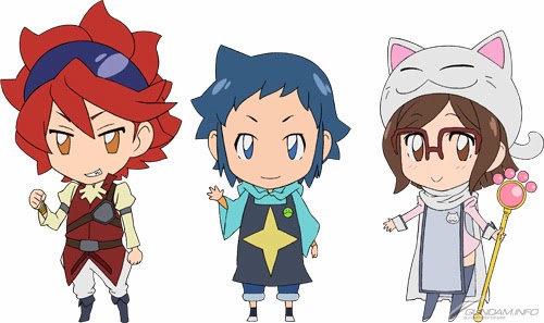SD character Sei, Reiji, China and Aila appeared in the "Gundam Build ...