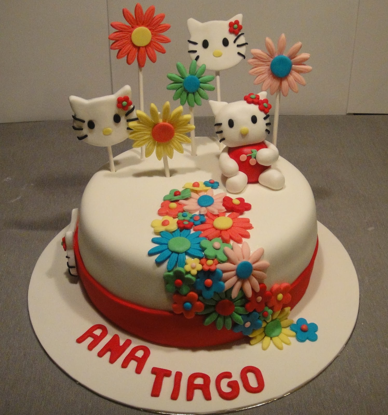 Azúcar: Bolo de Aniversário "Hello Kitty"