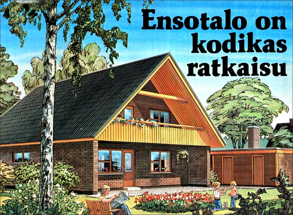 70-luvulta, päivää !: "Tiilitalossa asuu onnellinen perhe"