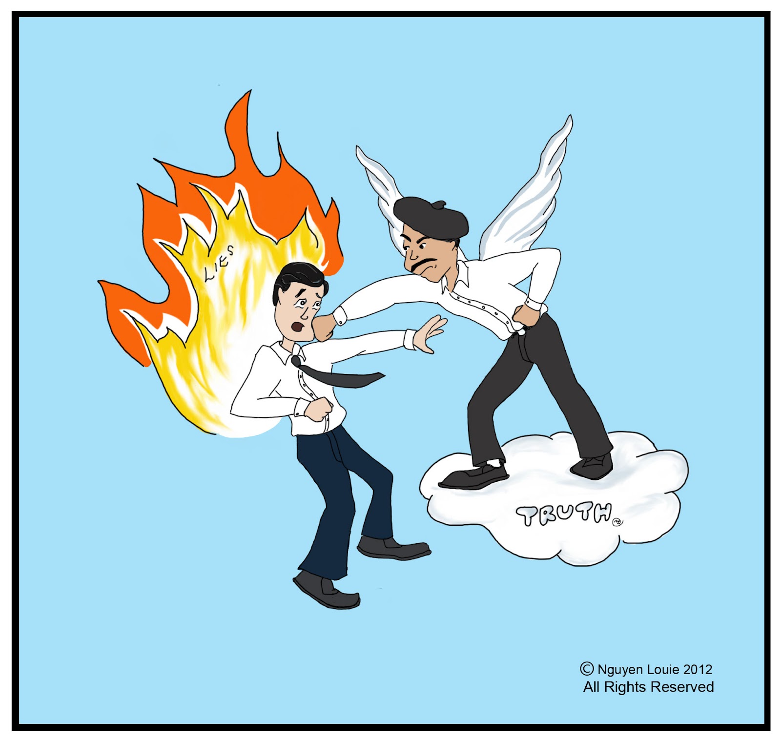 Richard Aoki & Burney Threadgill Fist Fight in Heaven