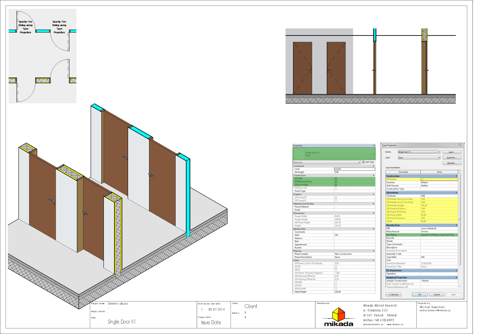 Custom Revit Families: Door families