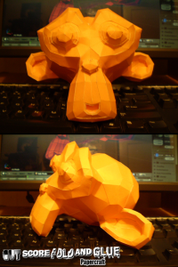 Blender - Suzanne Papercraft | Papercraft Paradise | PaperCrafts ...