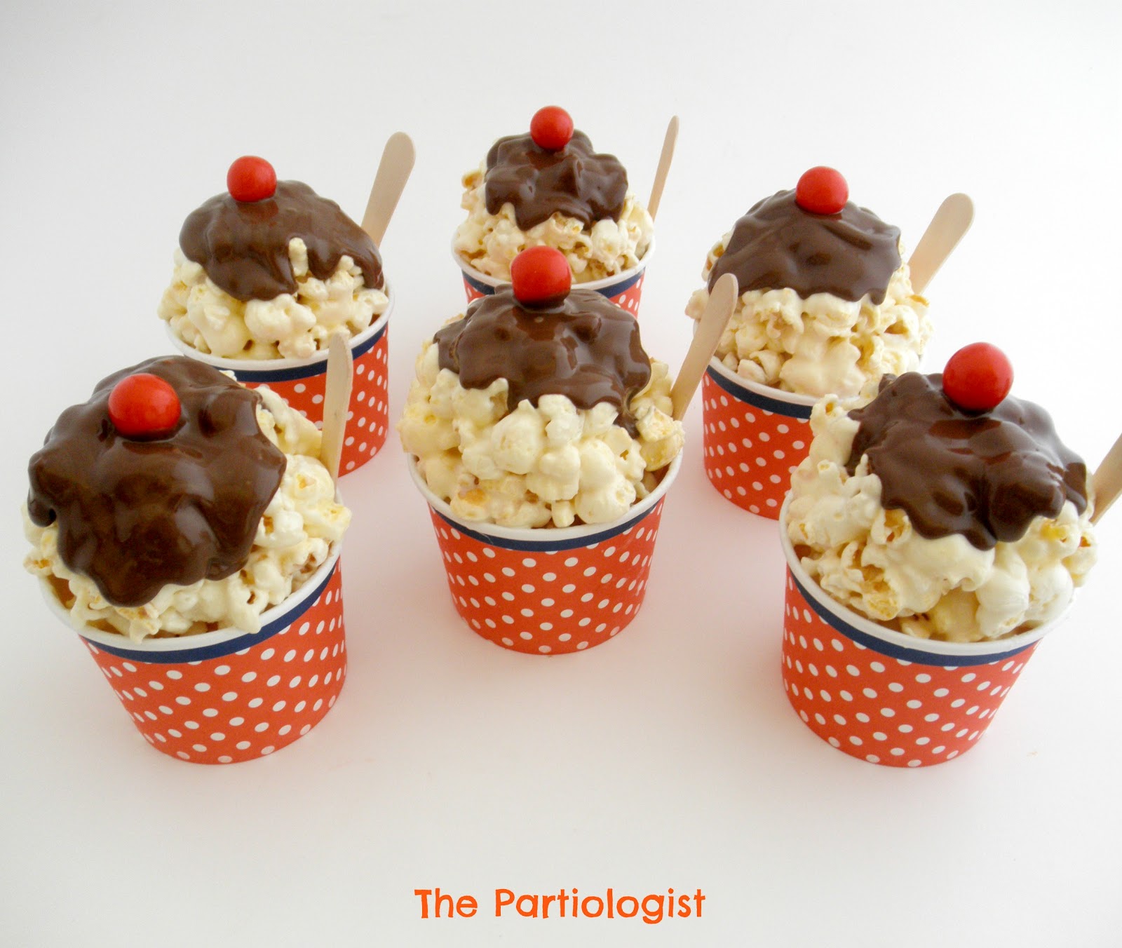 The Partiologist: Popcorn Sundae Cups!