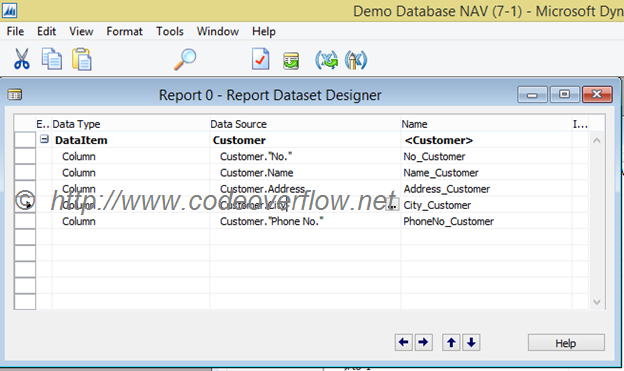How to create simple report in Microsoft Dynamics Navision.