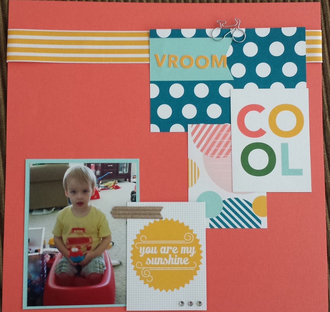 Love my Randomness: Vroom Cool Scrapbook Page