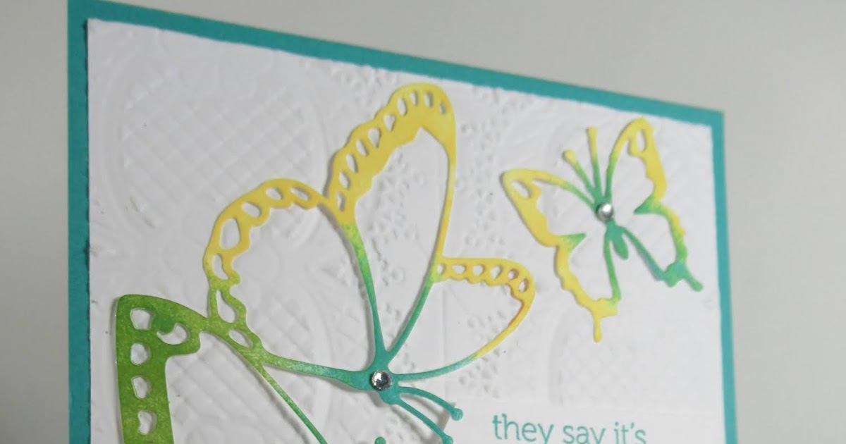 Personally Yours: Sponged Butterfly Beauty Thinlits Dies