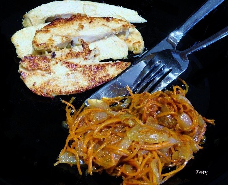 Para hincar el diente K+M = M+K: Pechuga de pollo con guarnición de ...