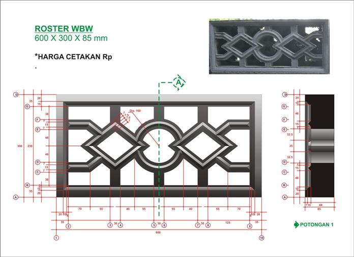 GRC ARTIKON: DESAIN dan GAMBAR DETAIL LOSTER