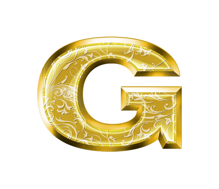 Abecedario Dorado con Lirios en Relieve. - Oh my Alfabetos!