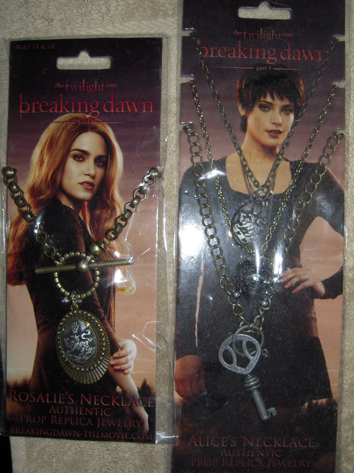 My Twilight Collection: Alice and Rosalie Cullen Crest Prop Replica Jewelry