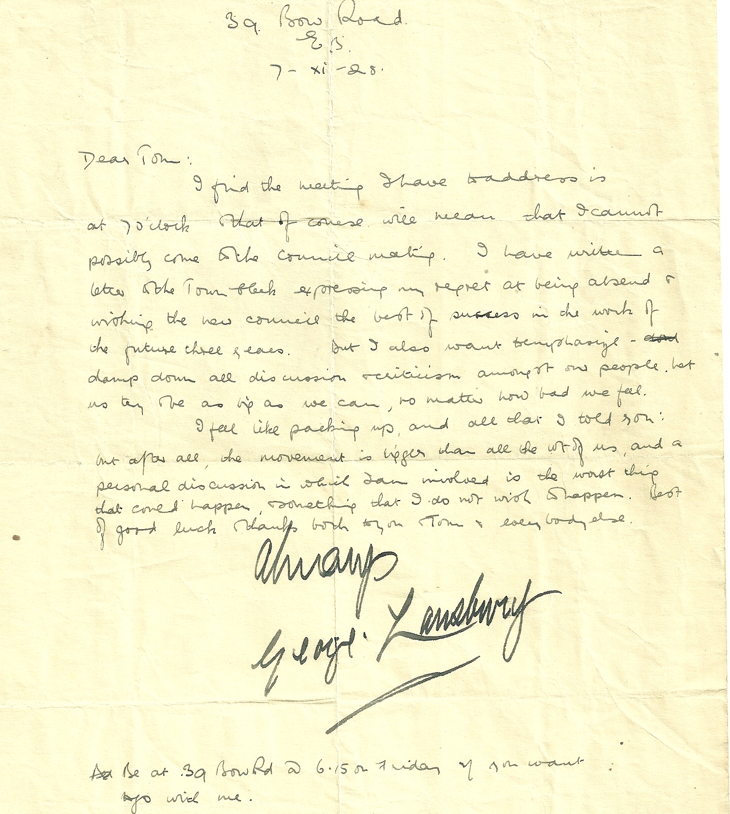 Generations: My Dear Comrade