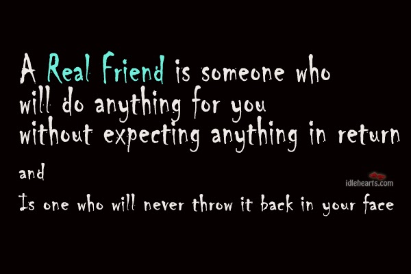 Wisdom of Life.: What is a real friend?