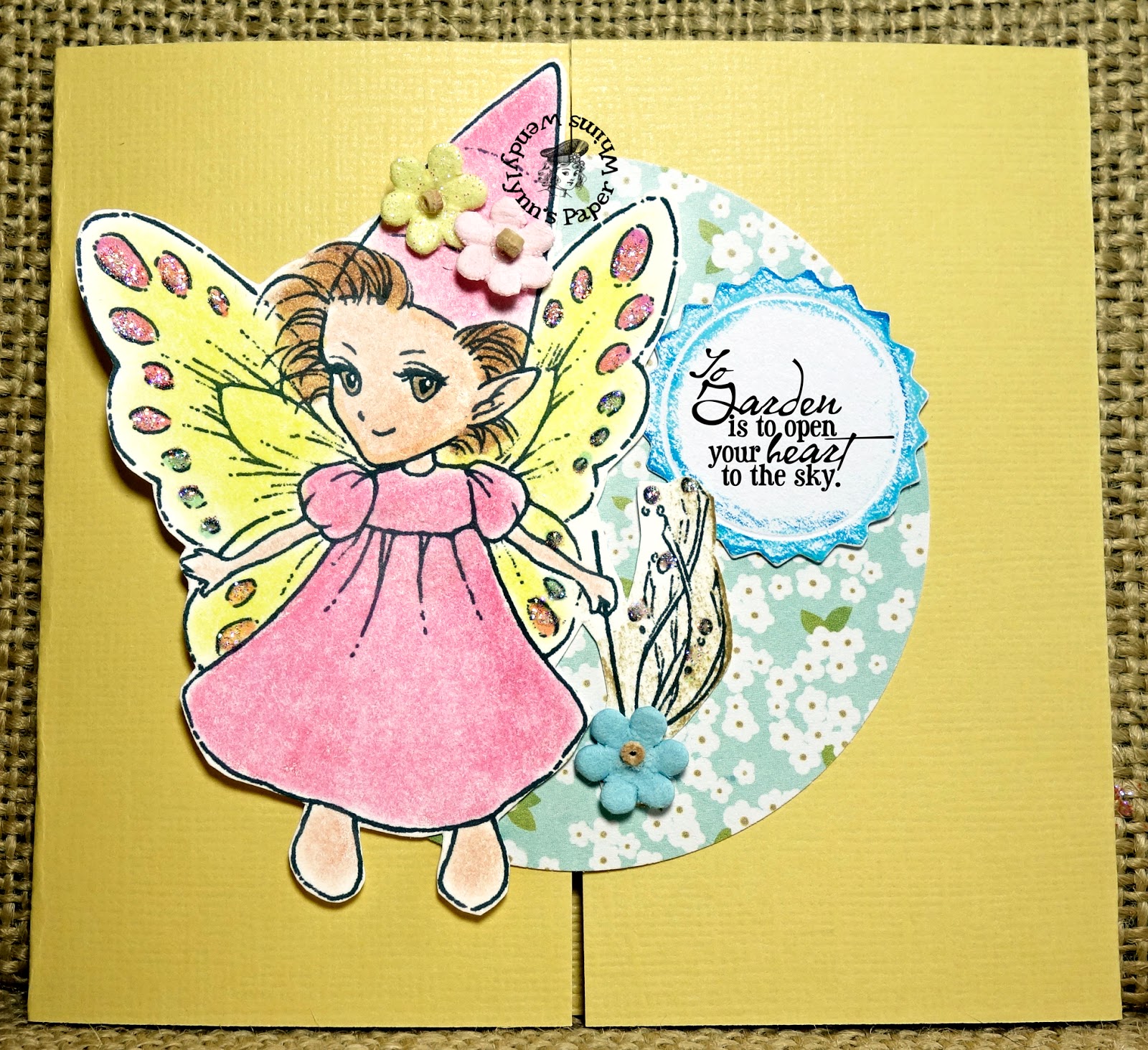 Wendylynn's Paper Whims: Secret Garden Pixie Card
