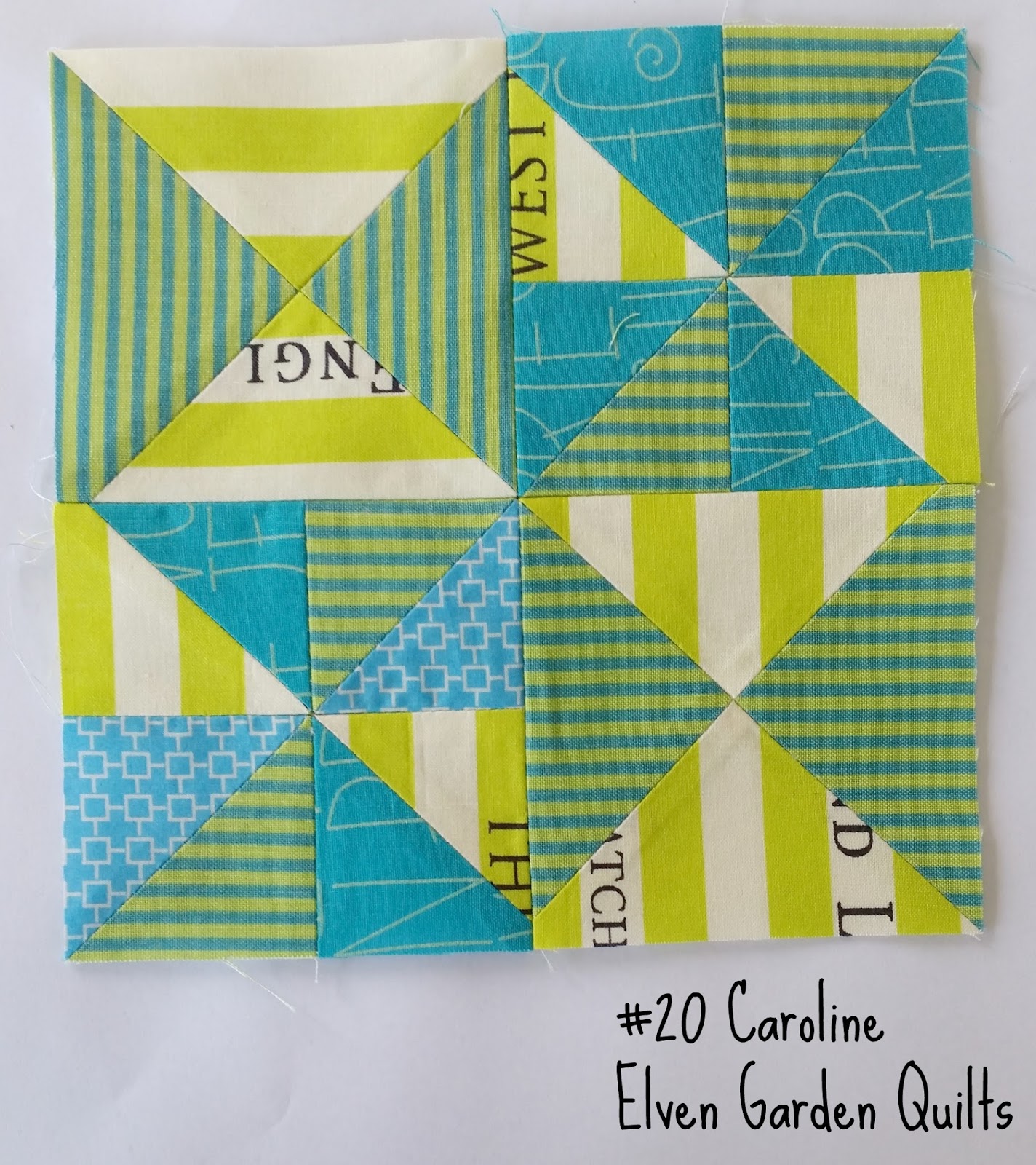 Elven Garden Quilts: Block #20 Caroline Tutorial - Farmer's Wife Sew Along