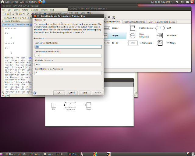 Automatismos y Control: Practica Simulink (Matlab)